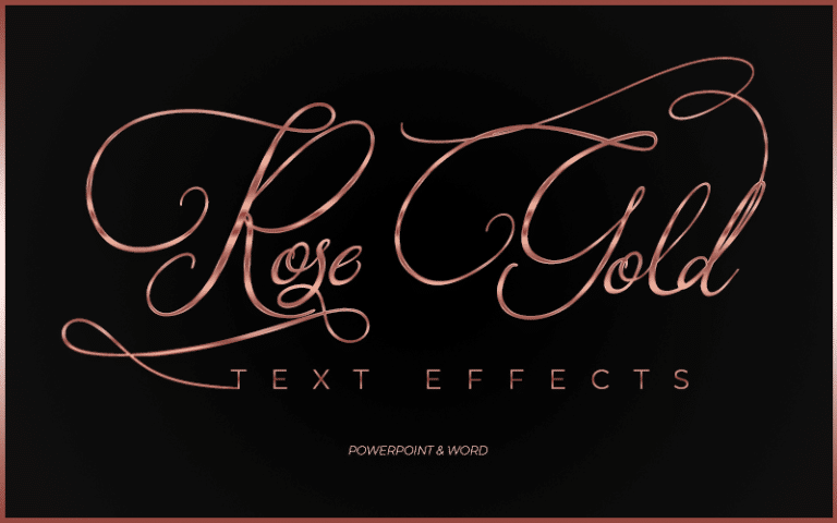 Rose Gold Text Effect In Photoshop Prettywebz Media Business Templates And Graphics 