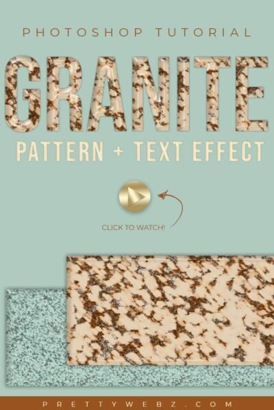 Granite Texture + Text Effect Photoshop Tutorial - PrettyWebz Media ...