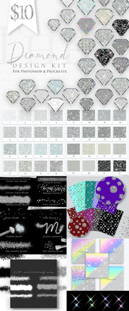 Diamond Design Kit - PrettyWebz Media Business Templates & Graphics
