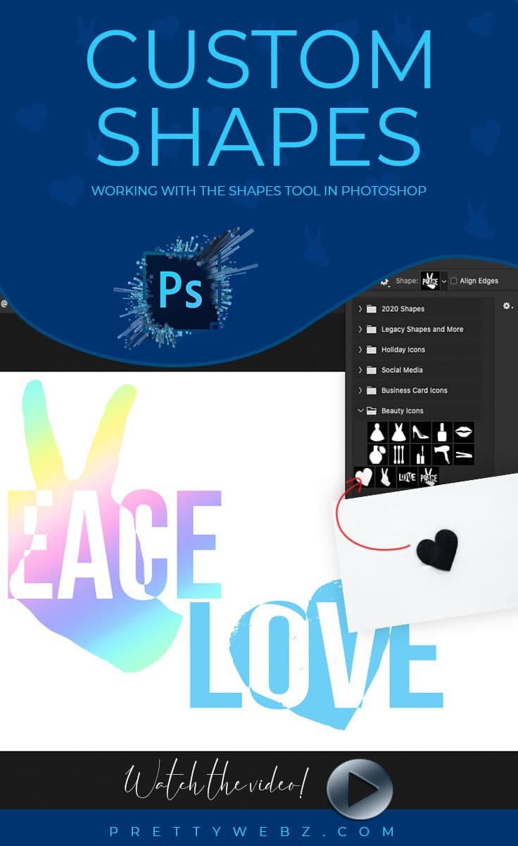 Photoshop Shapes Tutorial - PrettyWebz Media Business Templates & Graphics
