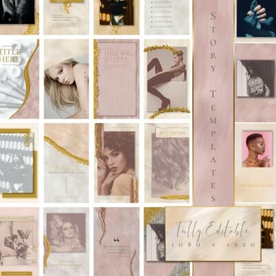 Lux Instagram Template Kit - PrettyWebz Media Business Templates & Graphics