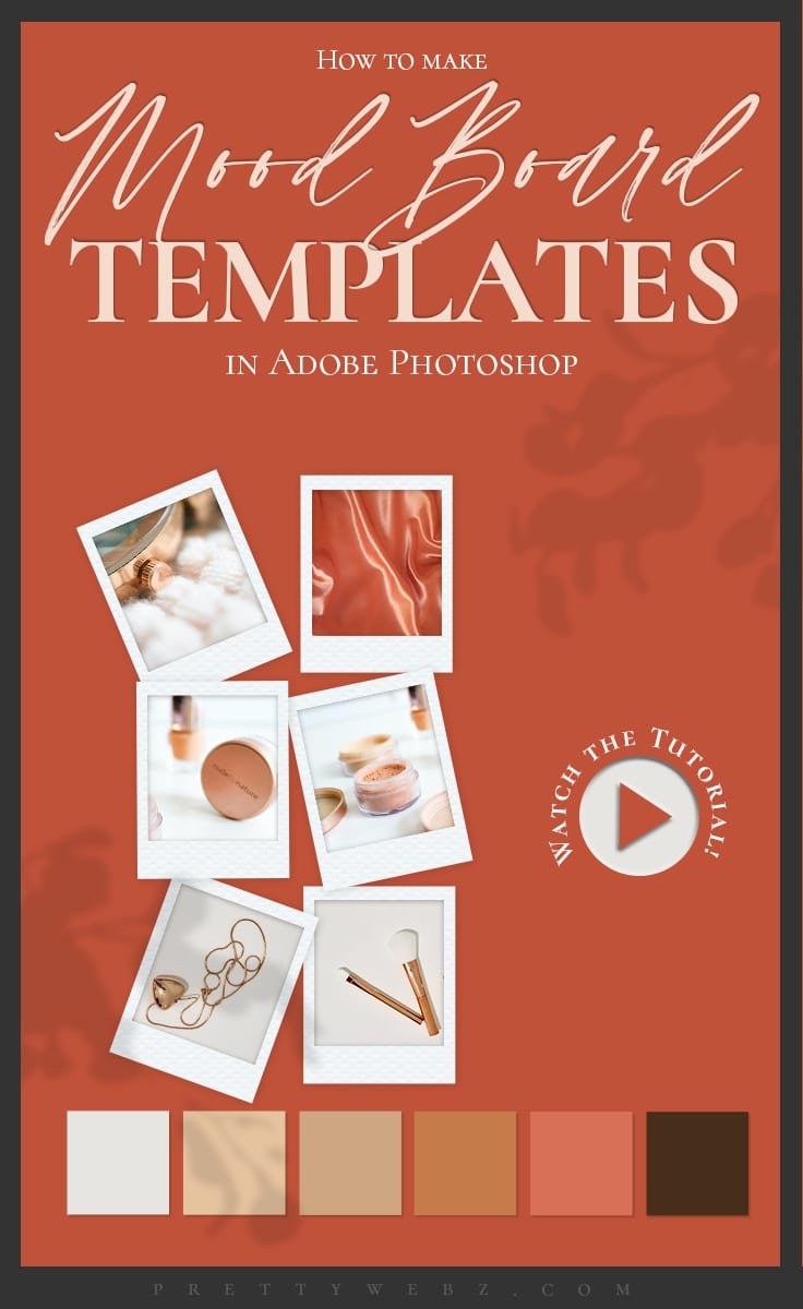 Instant Film Mood Board Template Photoshop Tutorial - PrettyWebz Media ... Instant Film Mood Board Template Photoshop Tutorial - PrettyWebz Media ...