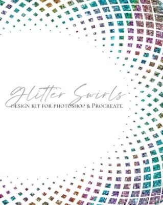 Swirl Glitter Design Kit - PrettyWebz Media Business Templates & Graphics